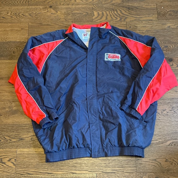 Jackets & Coats | Us Army National Guard Recruit Rsp Blue Windbreaker ...